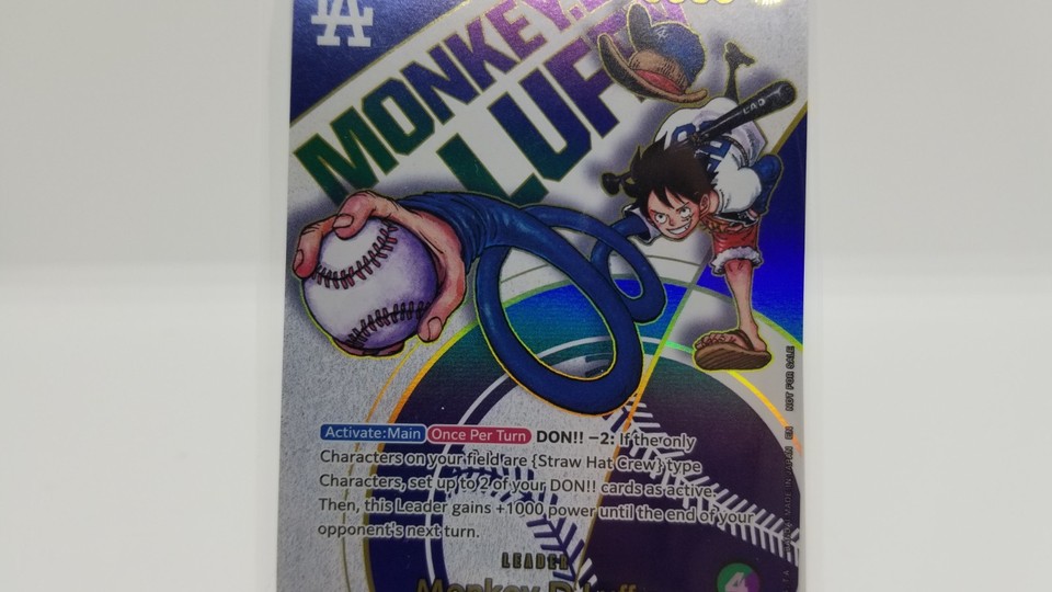 Monkey D Luffy EB02-010 L Dodgers One Piece Night Promo Card English 2025 NM JP | eBay