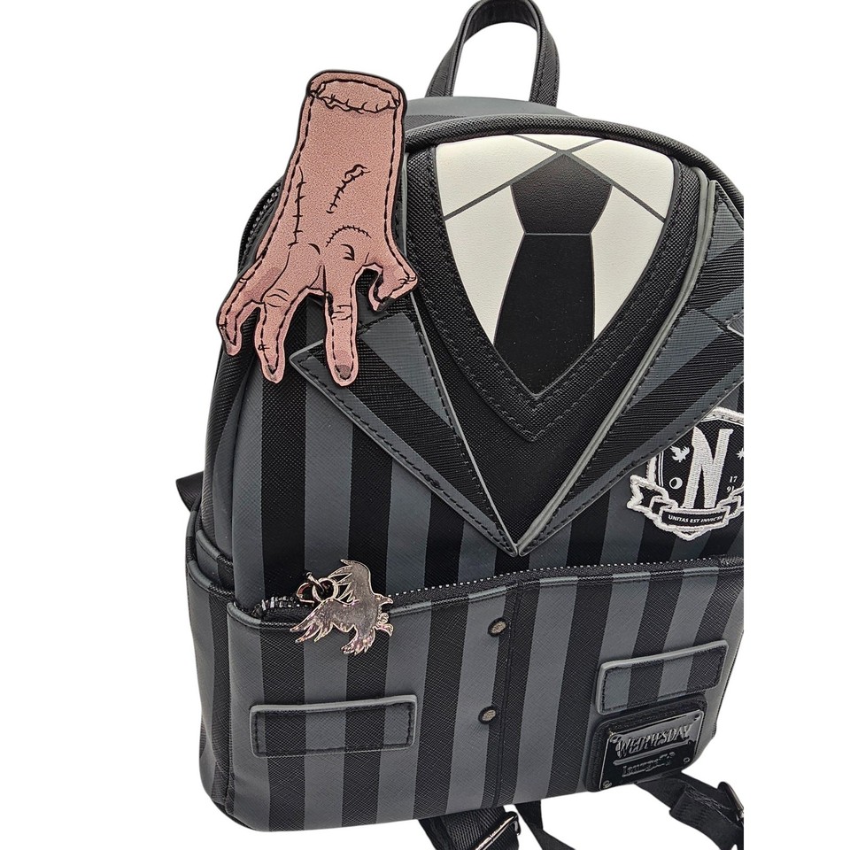 The Addams Family Wednesday Addams Loungefly Mini Backpack | eBay