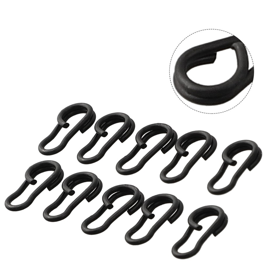 Hot Sale Snap Clips Fishing Swivel Hook Snap Black Speed Links 25pcs ...