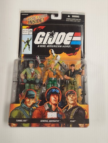 GI JOE COMIC 3 PACK Tunnel Rat General Abernathy Flint | eBay