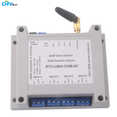 4 Channel Relay Module SMS Call Controller GSM Remote Control Switch ...