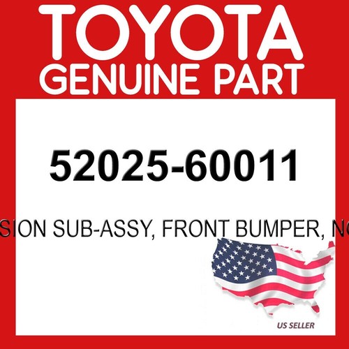TOYOTA GENUINE 52025-60011 EXTENSION SUB-ASSY, FRONT BUMPER, NO.2 RH ...