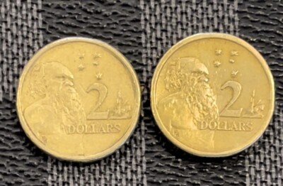 1988 & 1989 Rare Australian 2 dollar coin with HH Symbol. | eBay
