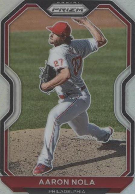 2021 Panini Prizm - Tier II Aaron Nola #147 Silver Prizm for sale ...