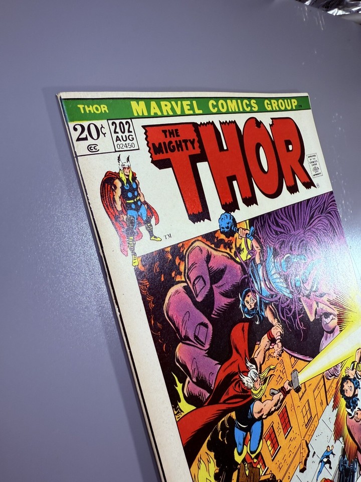 THE MIGHTY THOR #202 MARVEL COMICS 1972 1st Print NM BEAUTY | eBay
