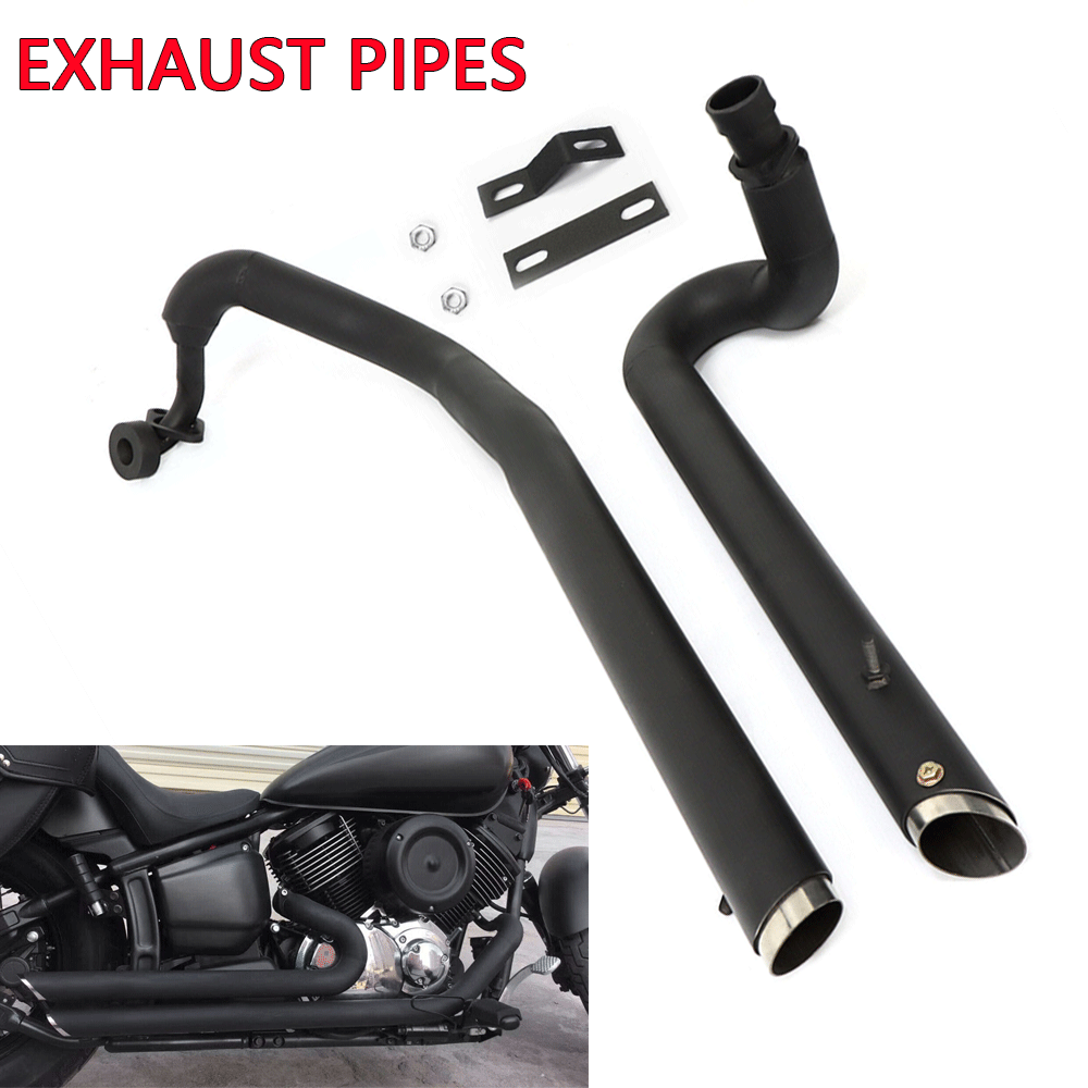 Shortshots Staggered Exhaust Pipes For Yamaha V Star 1100 XVS1100 ...