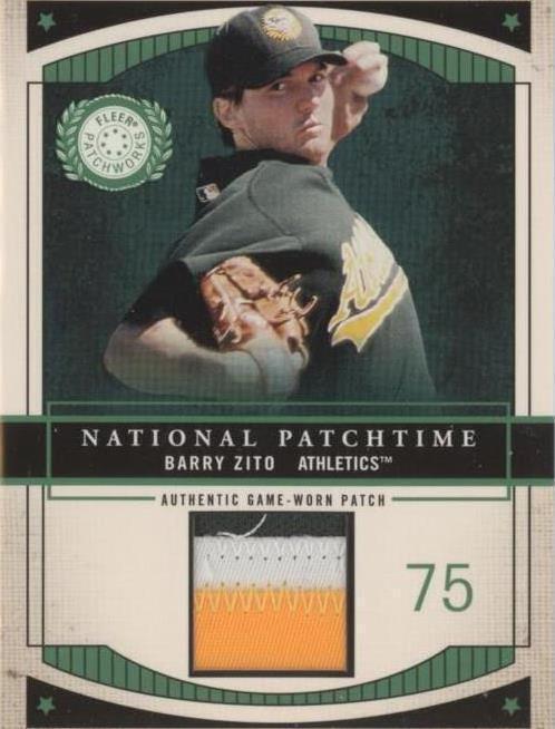 2003 Fleer Patchworks - National Patchtime Barry Zito #NPT-BZ2 Patch ...