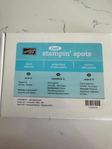 Stampin' Up! Craft Stampin' Spots Bold Brights Set of 12 Pigment Ink 1 ...