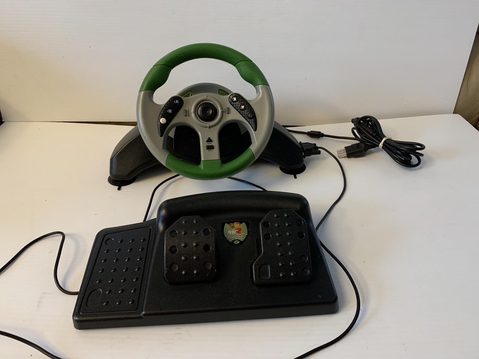 MadCatz MC2 Microcon Racing Wheel and Pedals XBOX | eBay