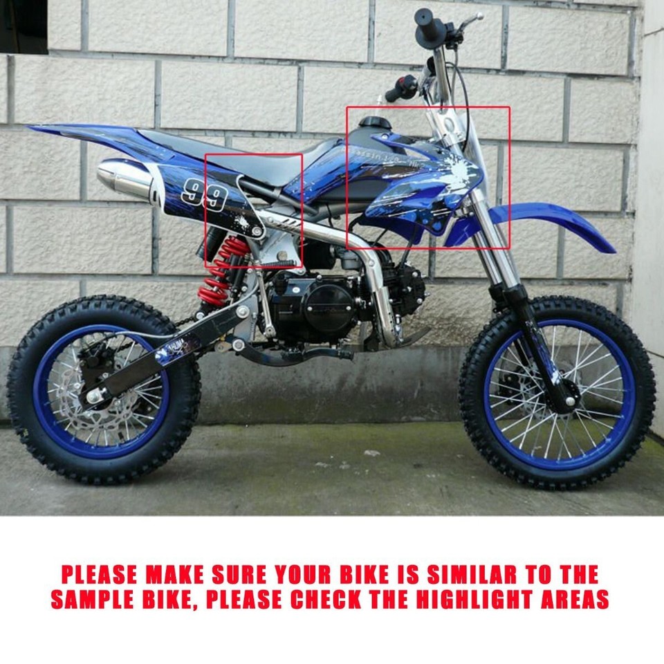 Plastics Fender Graphics Kit & Seat for Pit Dirt Bike Apollo Orion ...