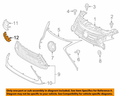 53127-33020 Toyota Cover, front bumper hole, rh 5312733020, New Genuine ...