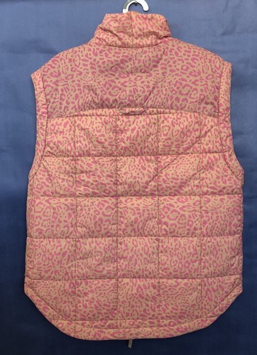 Women's Quilted Puffer Vest - JoyLab Pink Leopard Spot S | eBay