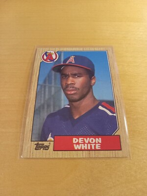 1987 Topps #139 DEVON WHITE California Angels ROOKIE Baseball Card ...
