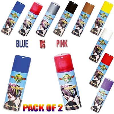 Party Success Temporary Hair Spray Color Wash Out 125ml x2 Festival ...