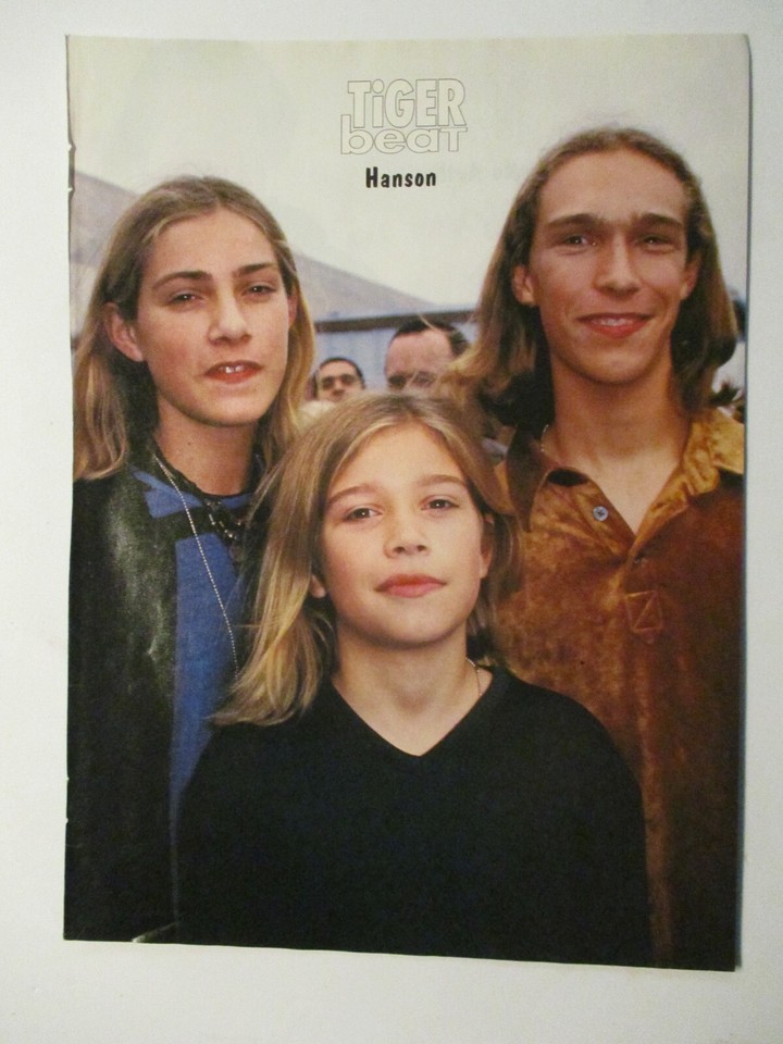 NO AUTHORITY & HANSON PHOTO PIN UP TIGER BEAT TEEN MAGAZINE PICTURE ...