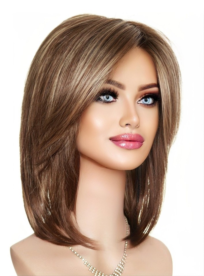 JACKSON NORIKO WIG BROWN MEDIUM LENGTH *STUNNING SEDUCTIVE *ICED MOCHA ...