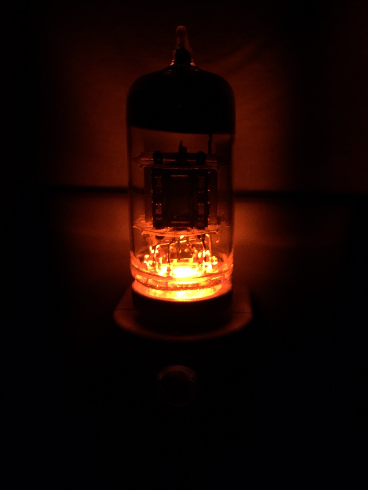 12ax7 Amber Vacuum Tube LED Night Light Made With Valve From Marshall ...