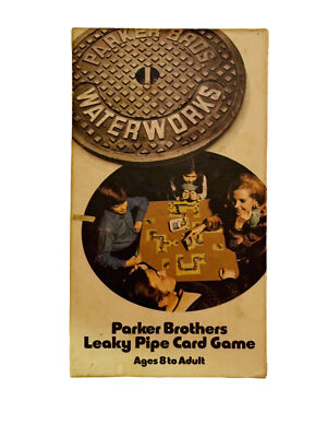 Vintage Parker Brothers WaterWorks Card Game Leaky Pipe Board Game 1972 ...