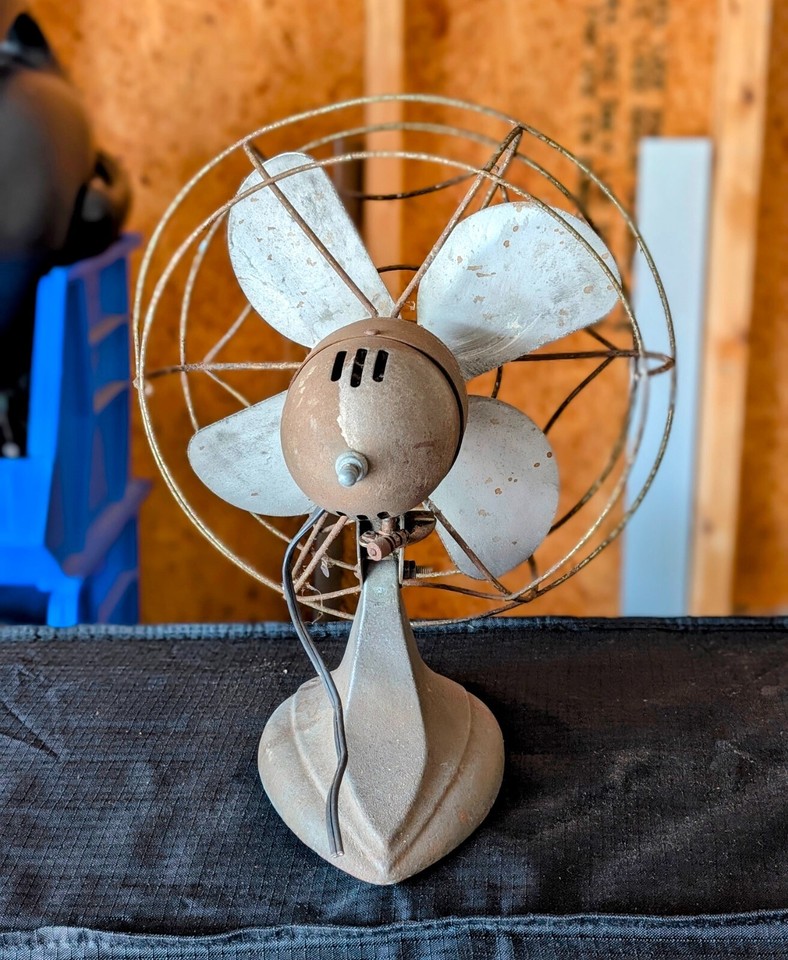 Vintage Eskimo Model 1003J-60 Table Fan Bersted Mfg Co Unrestored Retro ...