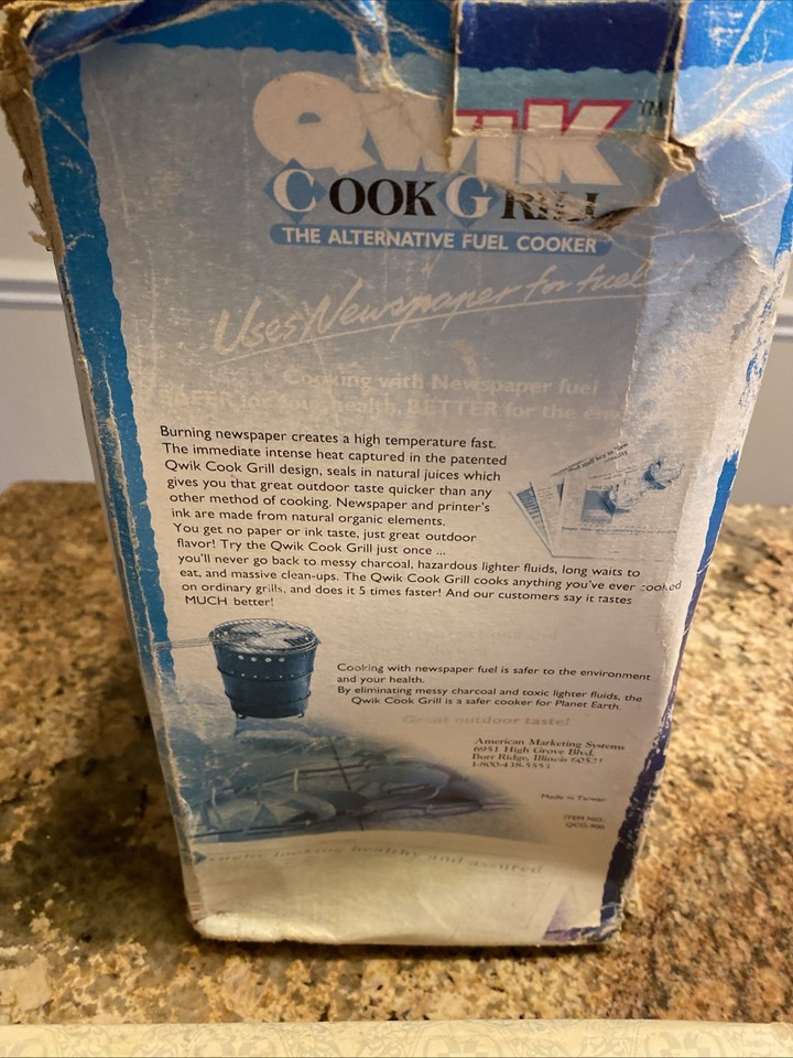 1970-1980s Dick Butkus Qwik Cook Grill Alternative Food Cooker Black ...