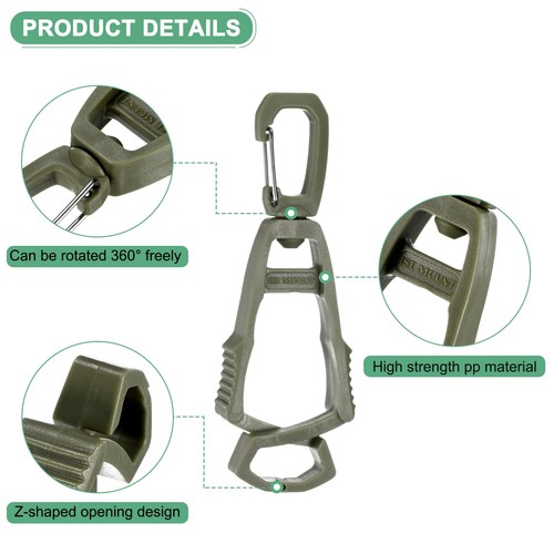 3-Pack Glove Clips for Work Glove Holders, Gloves Grabber Clip [Army ...