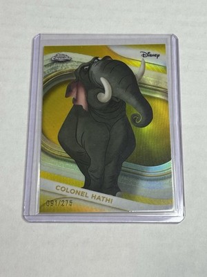 2025 Topps Chrome Disney Colonel Hathi Yellow Refractor /275 | eBay