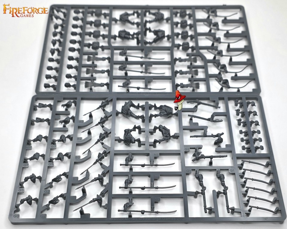 Sohei Warrior Monks Fireforge Games 1/56 28mm 1 x Sprue Set unboxed ...