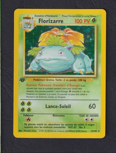 Pokémon - Florizarre (BS 15) - Set de Base - EXC - FR - 1st | eBay