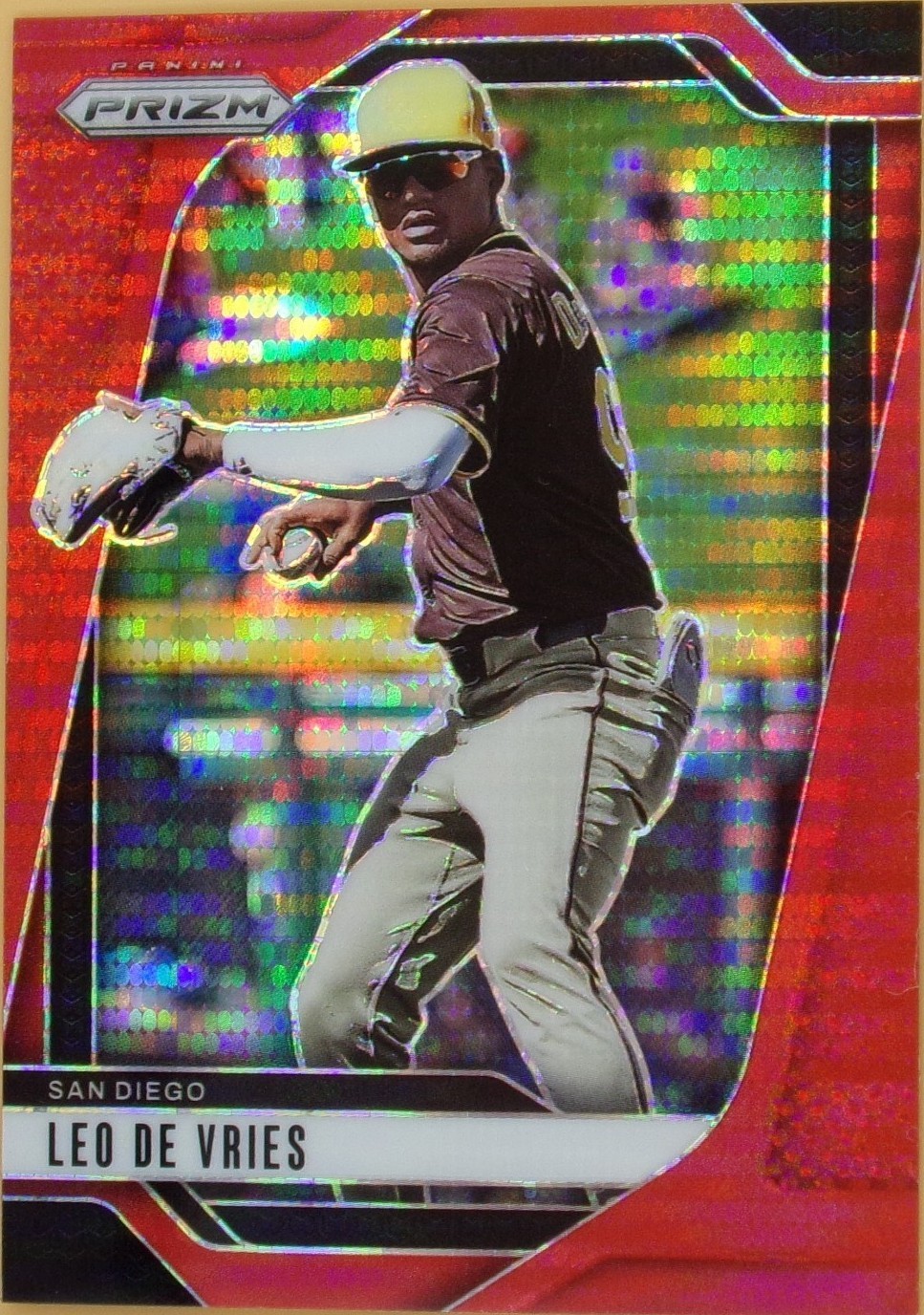 2025 Panini Prizm - Leo De Vries, Leo De Vries #47 Red Pulsar Prizm ...