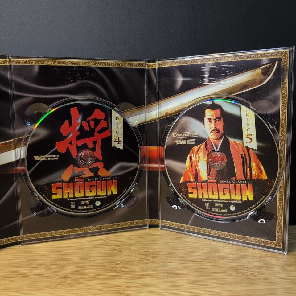 James Clavell's Shogun 1980 TV Mini Series 5-Disc DVD Set Richard ...