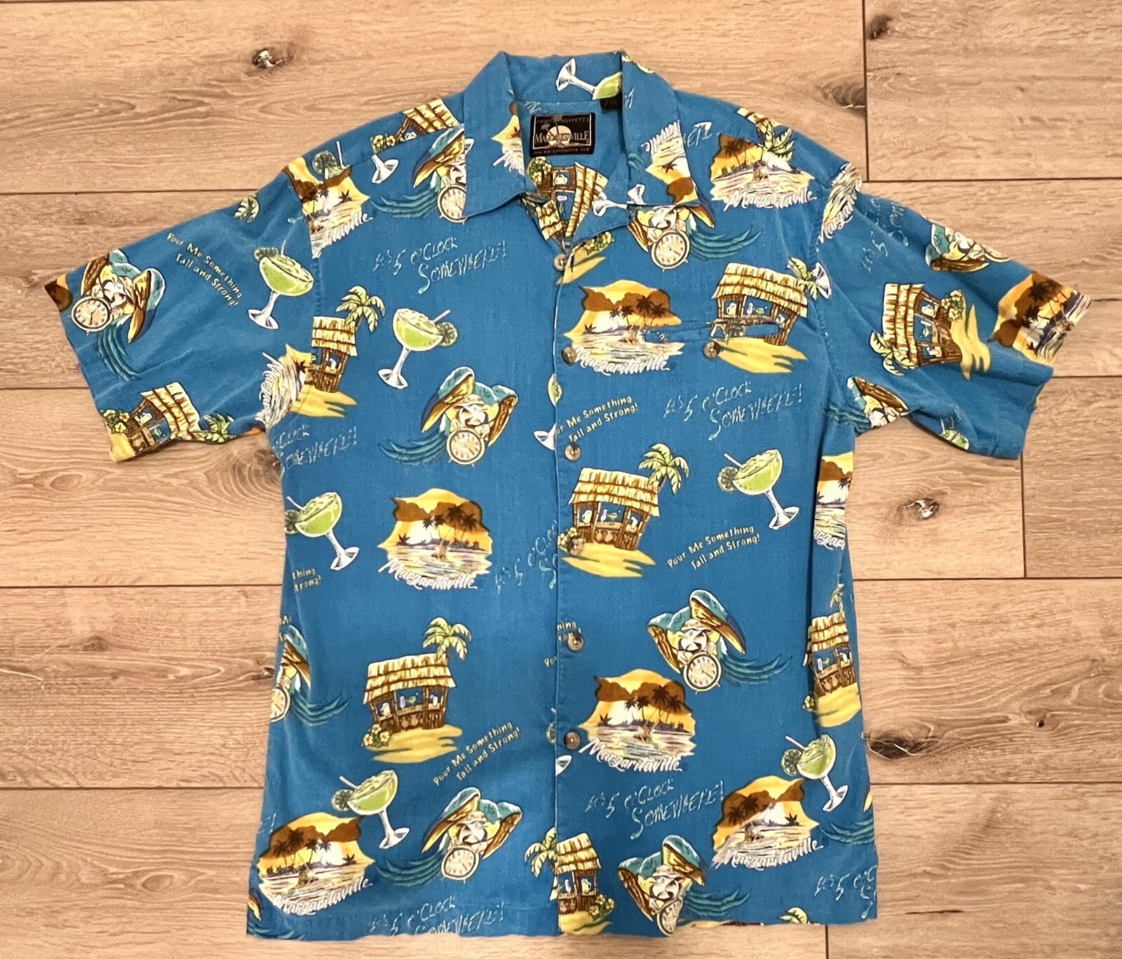 Jimmy Buffett Margaritaville Button Down M Professor … - Gem