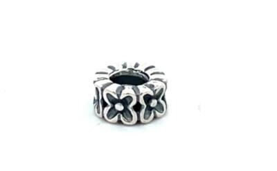Pandora Flower Bead Charm in Sterling Silver | eBay