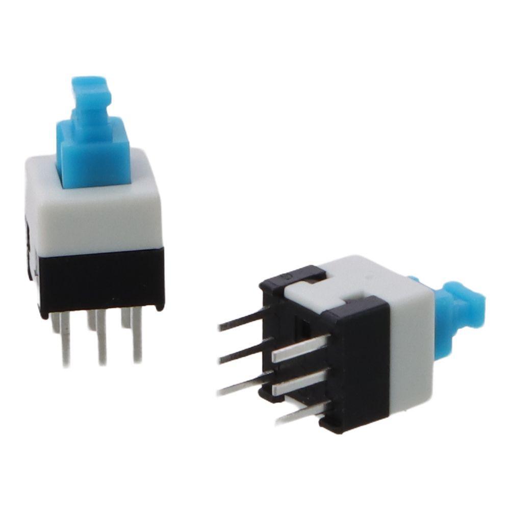 30 Pcs Square Power Micro Switch 7x7mm Self Locking Switch Push Tactile ...