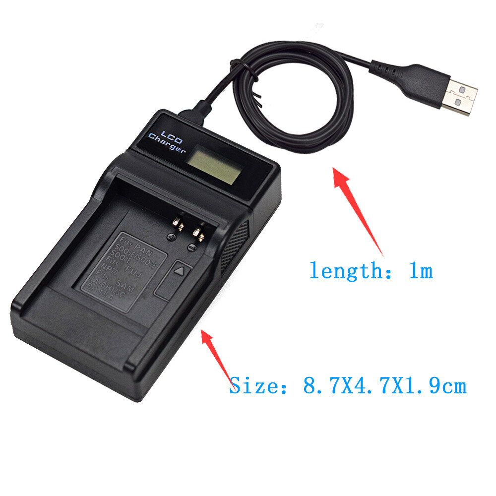 CGA-S007e Battery or charger for Panasonic Lumix DMC-TZ1 TZ2 TZ3 TZ4 ...
