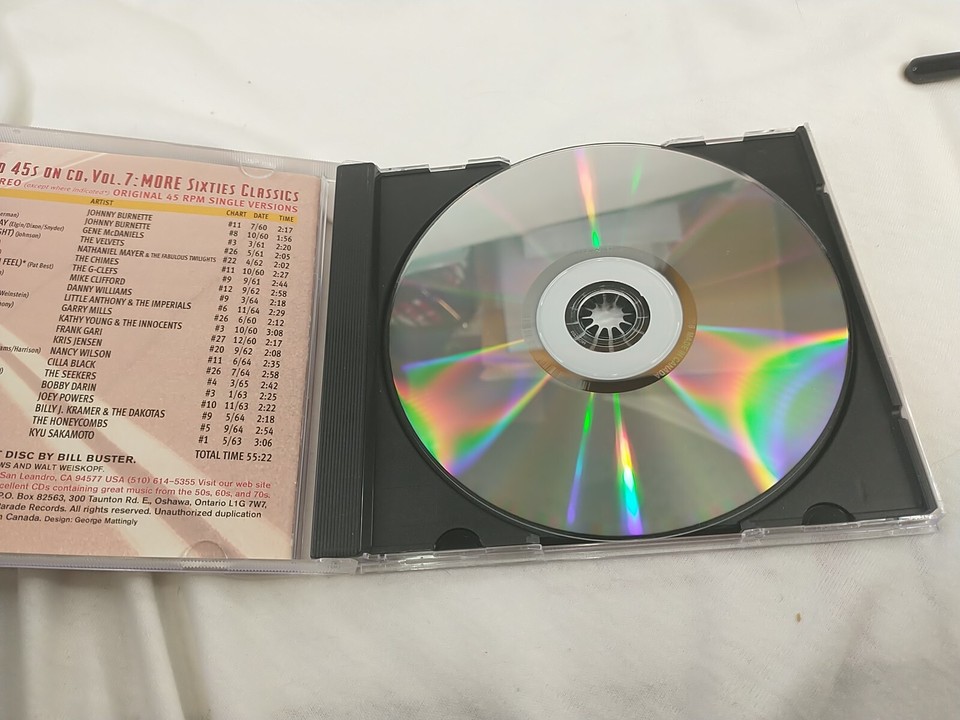 Hard-To-Find 45's On CD, Vol. 7: 60s Classics by Various Artists (CD, 2001) 730531151321| eBay