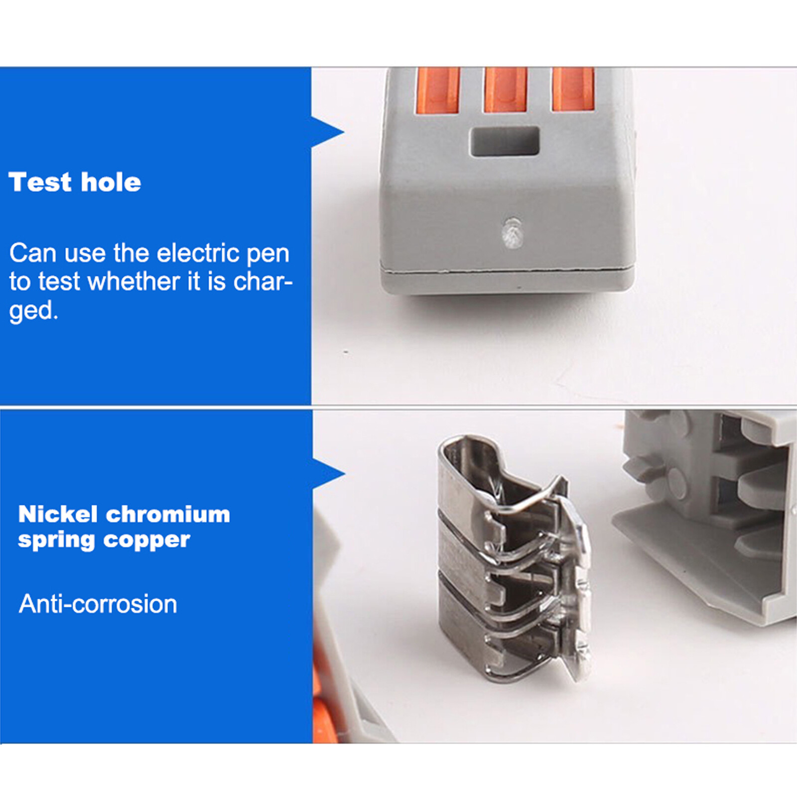 20pcs Din Rail Wire Connector Terminal Wiring Compact Mini Push-In ...