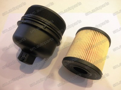 Oil Filter Housing Top Cover & Filter For Citroen C5 C6 C8 Peugeot 407 ...