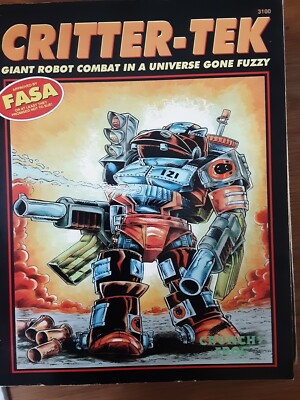 Critter-Tek, Rare RPG Rules Book based on FASA Battletech, Vintage 1994 ...