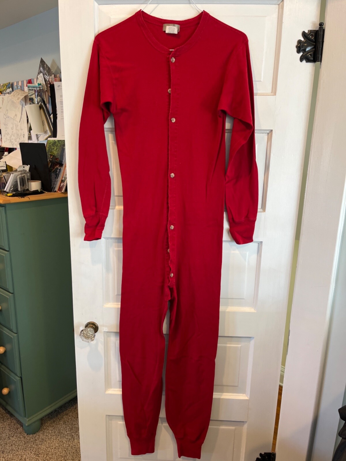 VTG Territory Ahead Red One-Piece Long Johns Union Suit L USA MADE ...