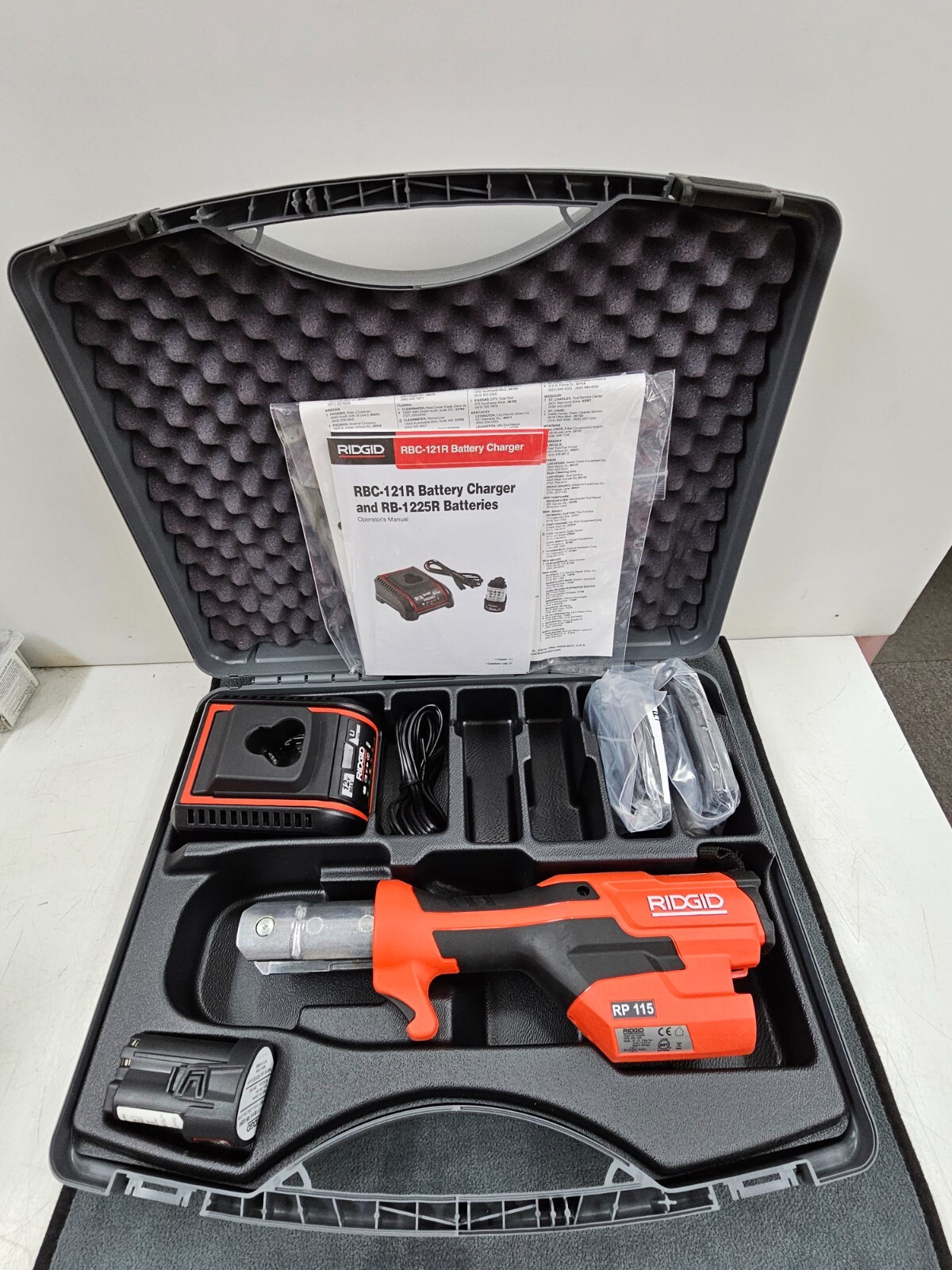 Ridgid RP 115 Mini Press Tool Kit for 1/2 in. - 3/4 in. Copper ...