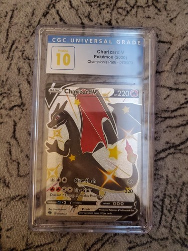 CGC 10 Prestine Charizard V 079/073 Champions Path, equ. To PSA 10 and ...
