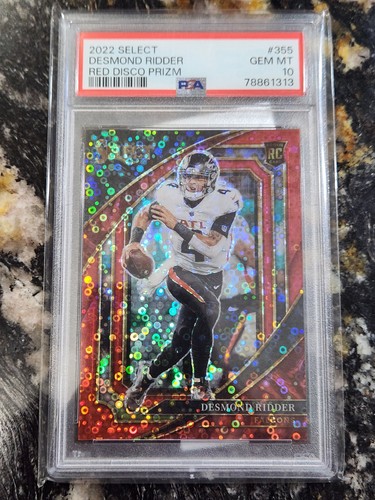 2022 Panini Select - Suite Level Desmond Ridder #355 Red Disco Prizm ...