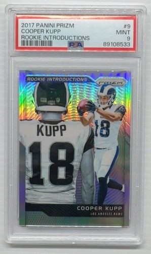2017 Prizm Cooper Kupp Rookie Introductions Silver Prizm #9 PSA 9 MINT ...