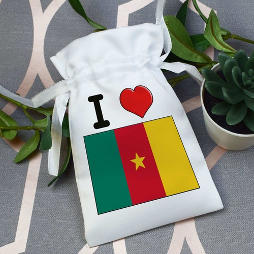 'I Love Cameroon' Satin Drawstring Bag/Pouch (SB032891) | eBay