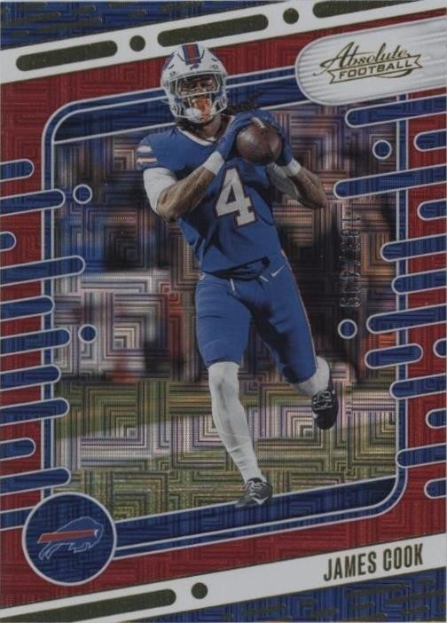 2024 Panini Absolute - James Cook #12 Red Squares /499 for sale online ...