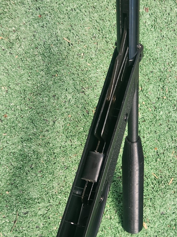 CUSTOM Modded Crosman 1322 Pistol w/14.5" Barrel + Suppressor, Polished ...