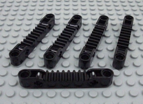 LEGO Technic - 5x Zahnstange 1x7 schwarz / Gear Rack 1x7 black NEU ...