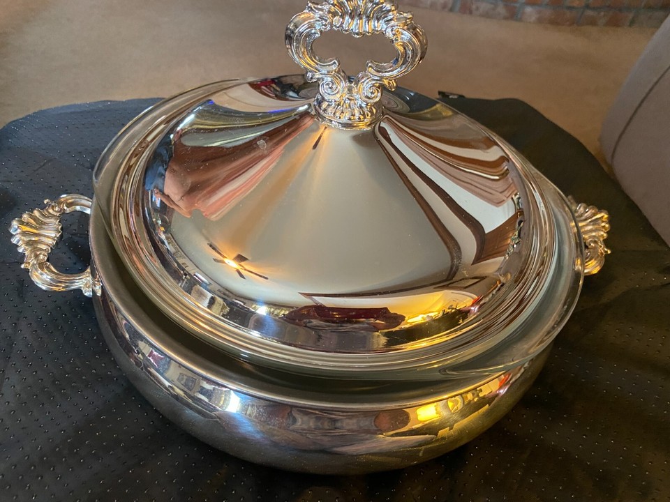 Vintage Leonard Italian Silver Plate Covered Casserole Serving Dish | eBay
