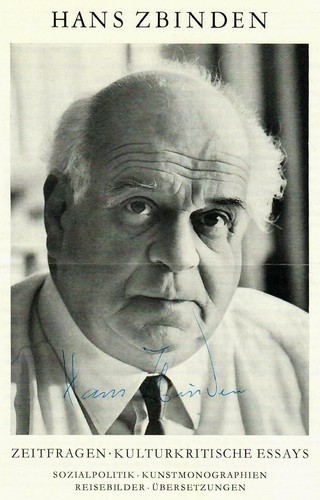 RARE!! "Renowned Swiss Publisher" Hans Zbinden Hand Signed Booklet | eBay