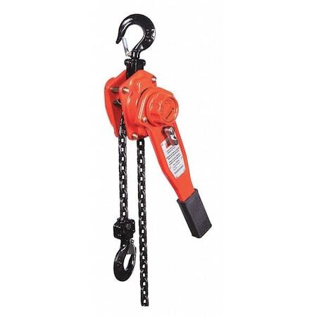 Dayton 29Xp47 Lever Chain Hoist, 1,500 Lb Load Capacity, 20 Ft Hoist ...